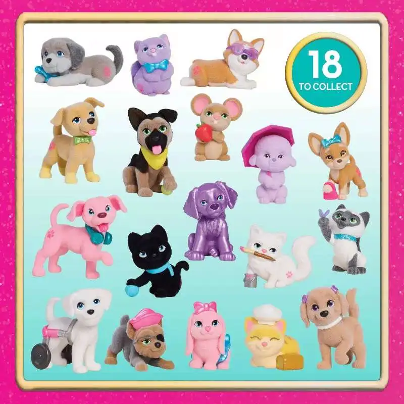 Barbie Pets Series 14 Mini Collectible Figures Mystery Pack 2 Pets Just ...