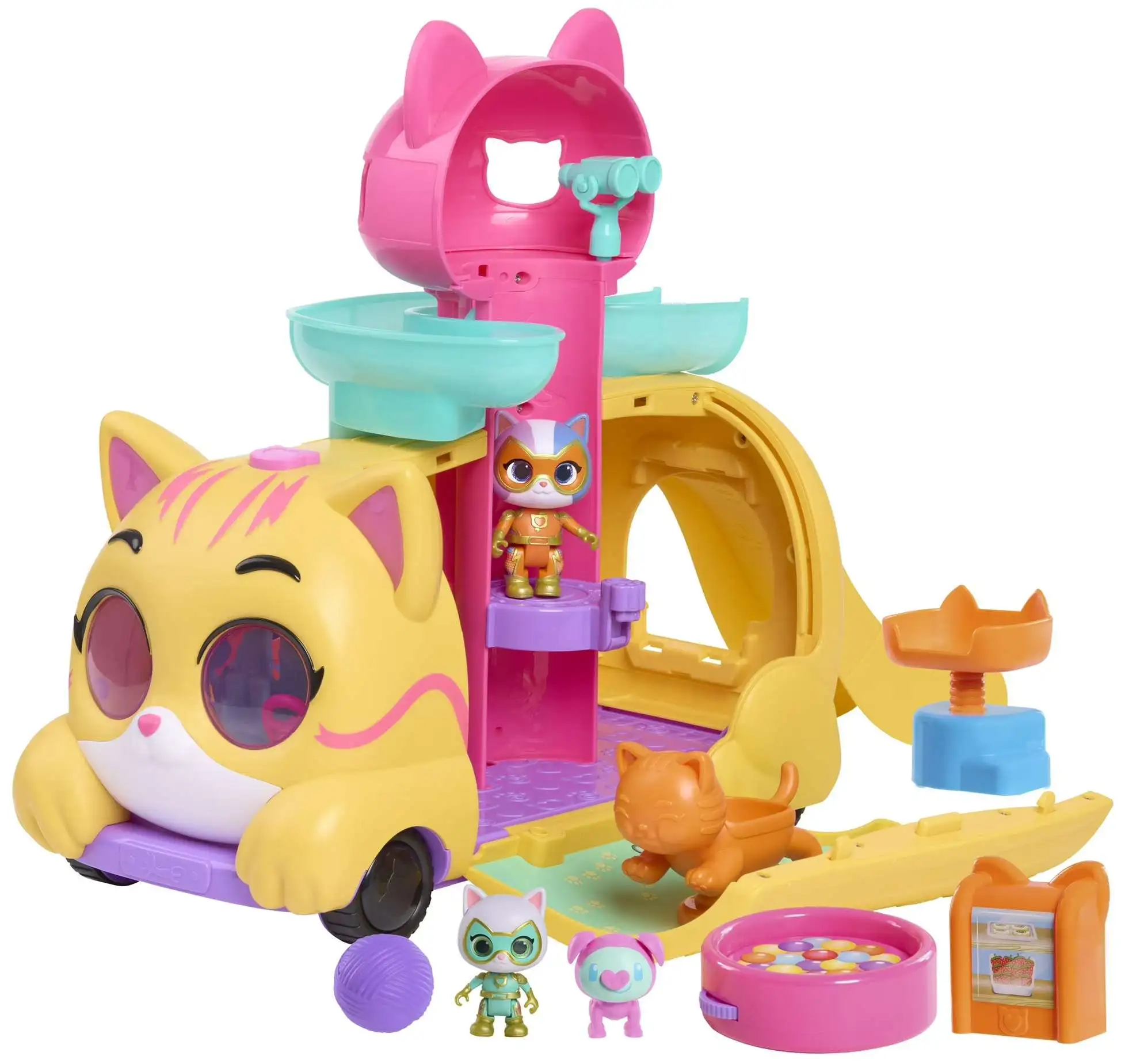 Disney Junior SuperKitties Purr N Go Playset Lights Sounds - ToyWiz