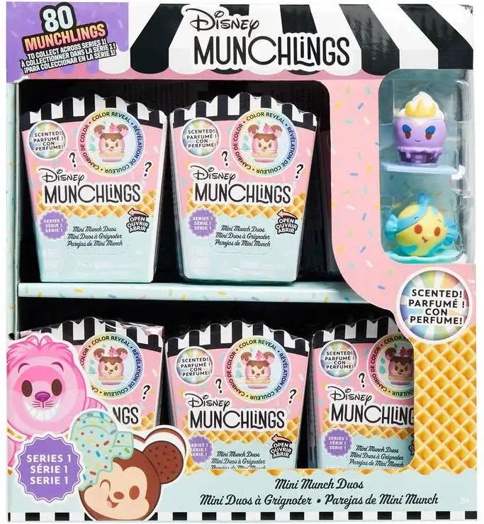 Disney Munchlings Mini Munch Duos Series 1 Mystery Box 18 Packs Just ...