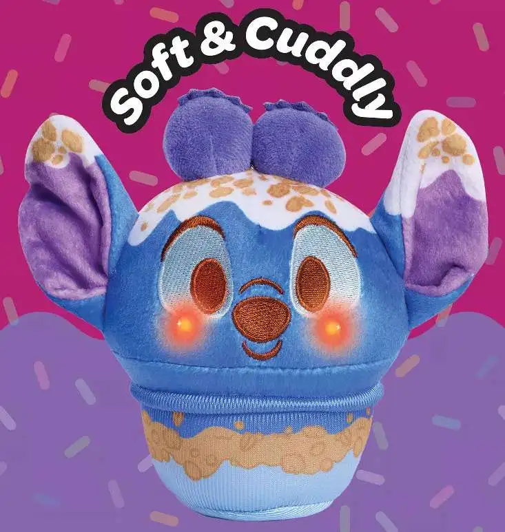 Disney Munchlings Stitch 4.5 Light-Up Collectible Plush Scented ...