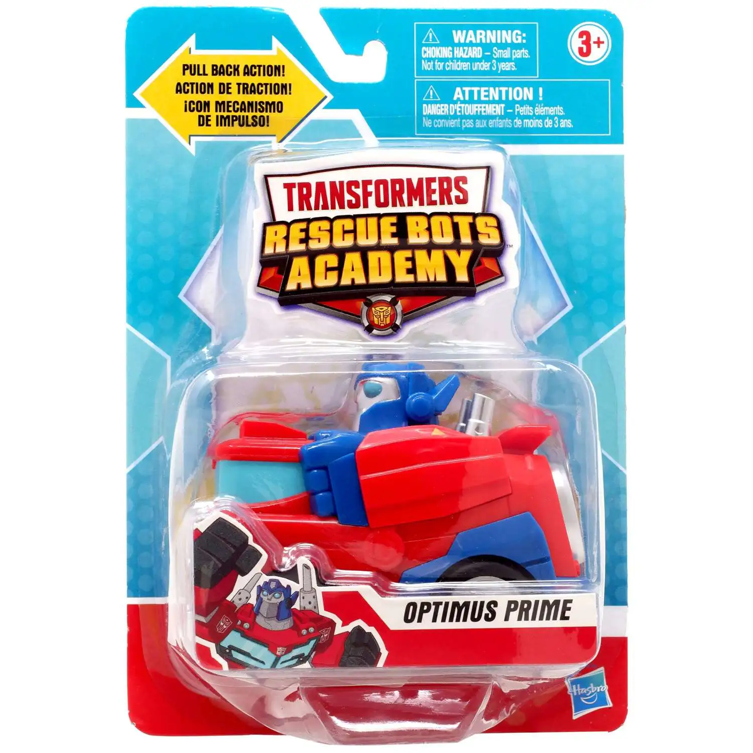 Transformers Rescue Bots Academy Optimus Prime 3.5 Pullback Vehicle ...