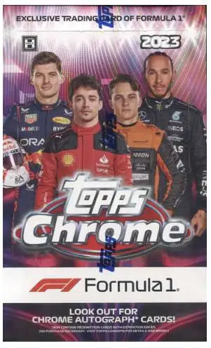 Formula 1 Topps 2023 Chrome F1 Trading Card HOBBY Box 20 Packs - ToyWiz