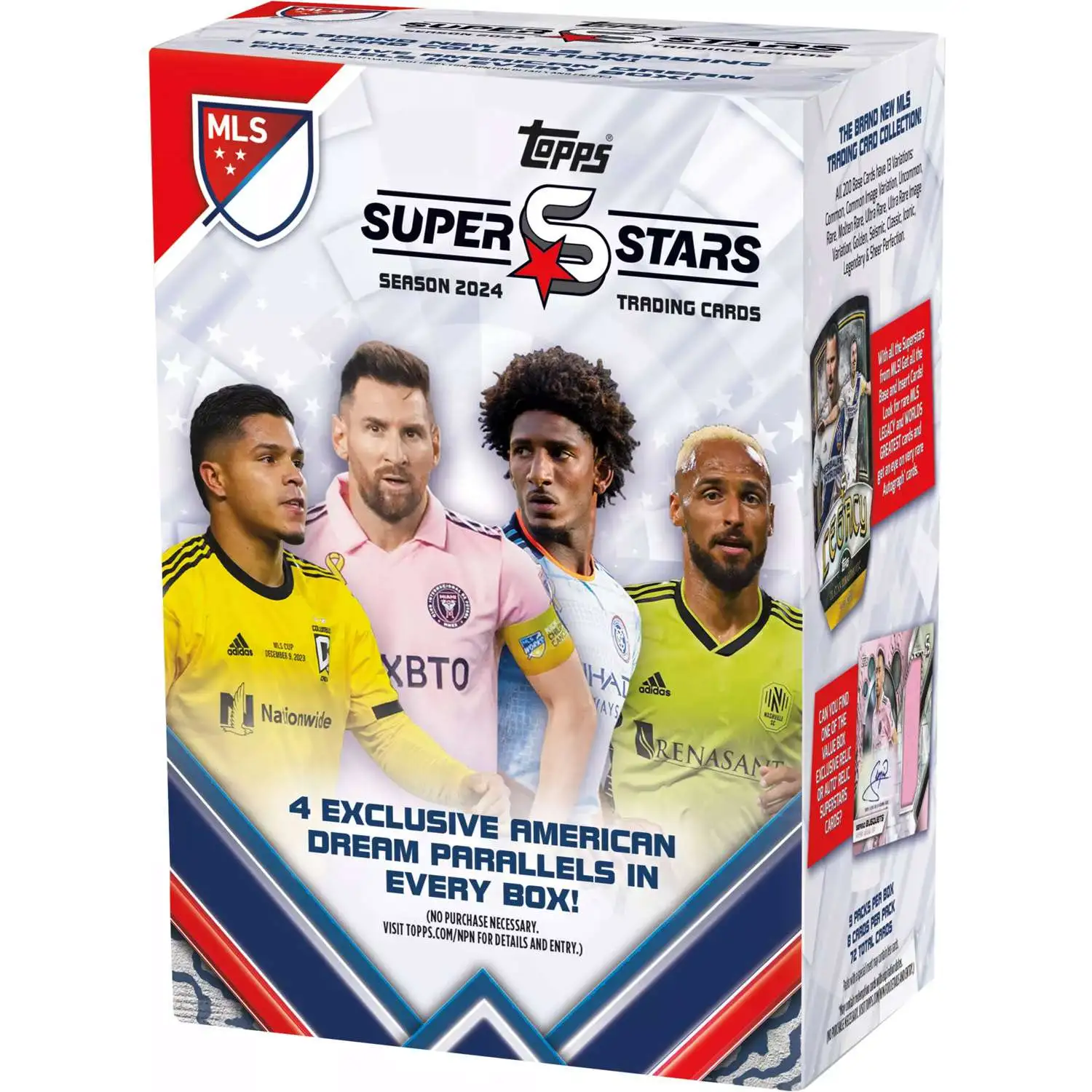 MLS Topps 2024 Super Stars Soccer Trading Card BLASTER Box 9 Packs - ToyWiz
