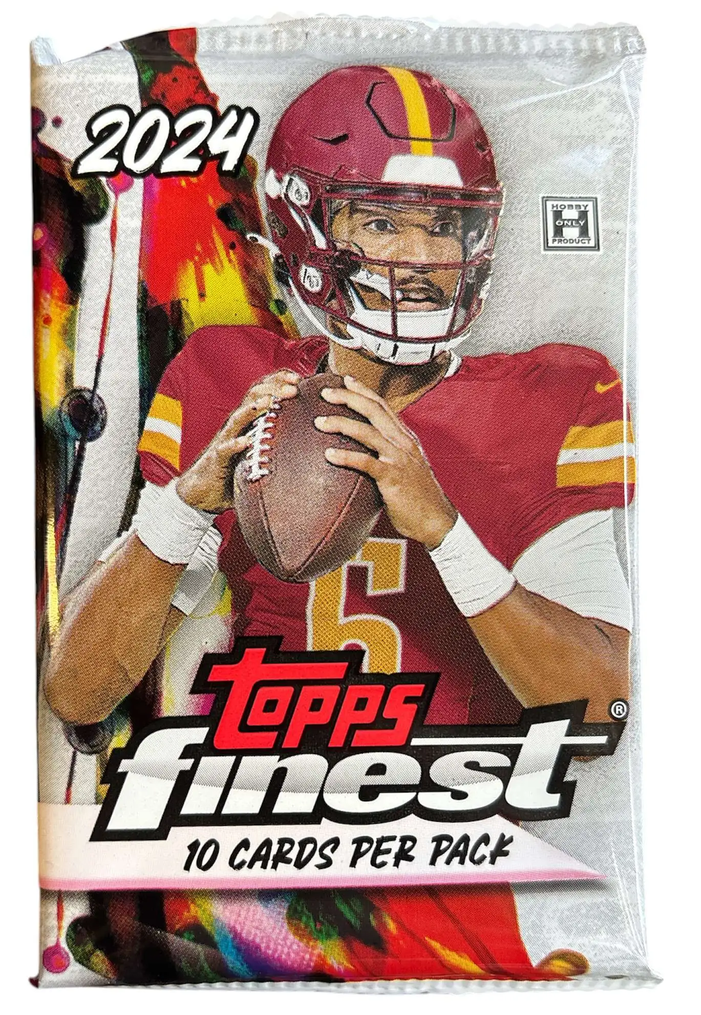 NFL Topps 2024 Finest Football Trading Card HOBBY Pack 10 Cards - ToyWiz