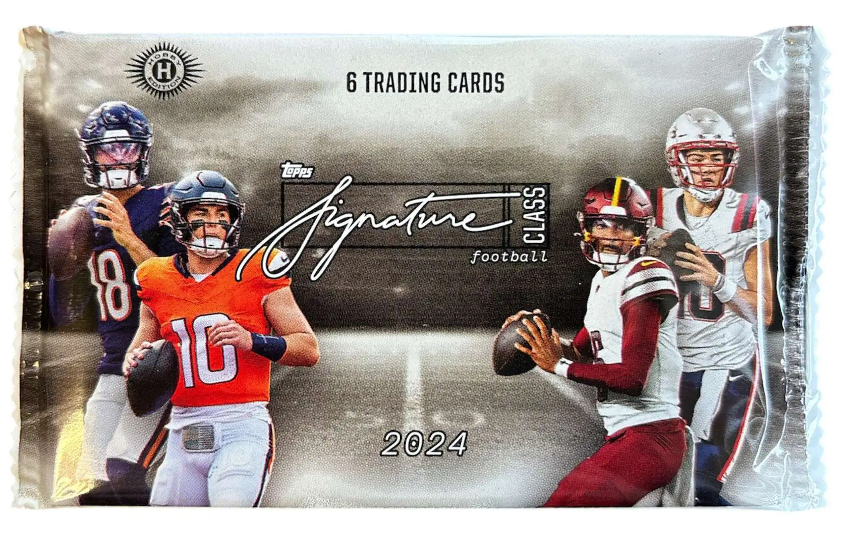 NFL Topps 2024 Topps Signature Class Football Trading Card HOBBY Pack 6 ...