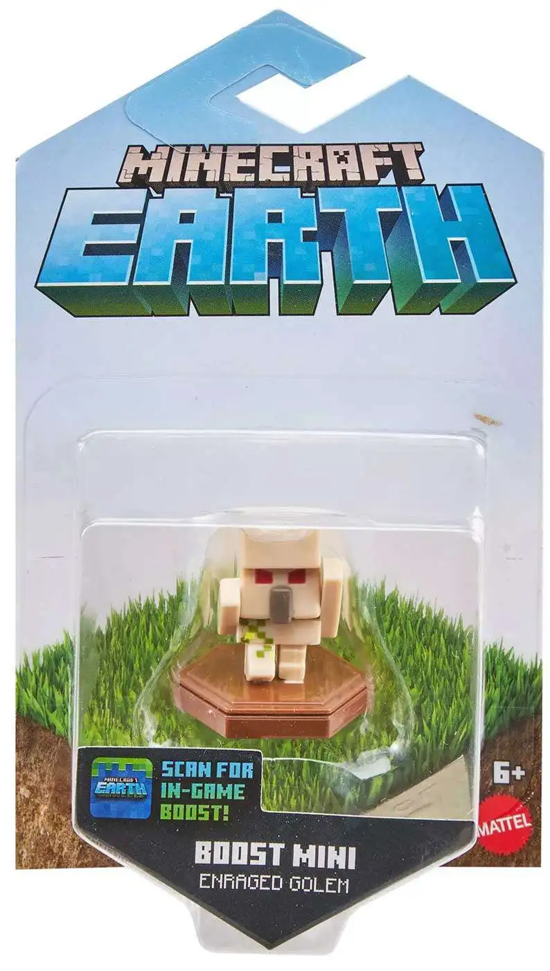 Minecraft Earth Boost Minis Enraged Golem Mini Figure Mattel Toys - ToyWiz