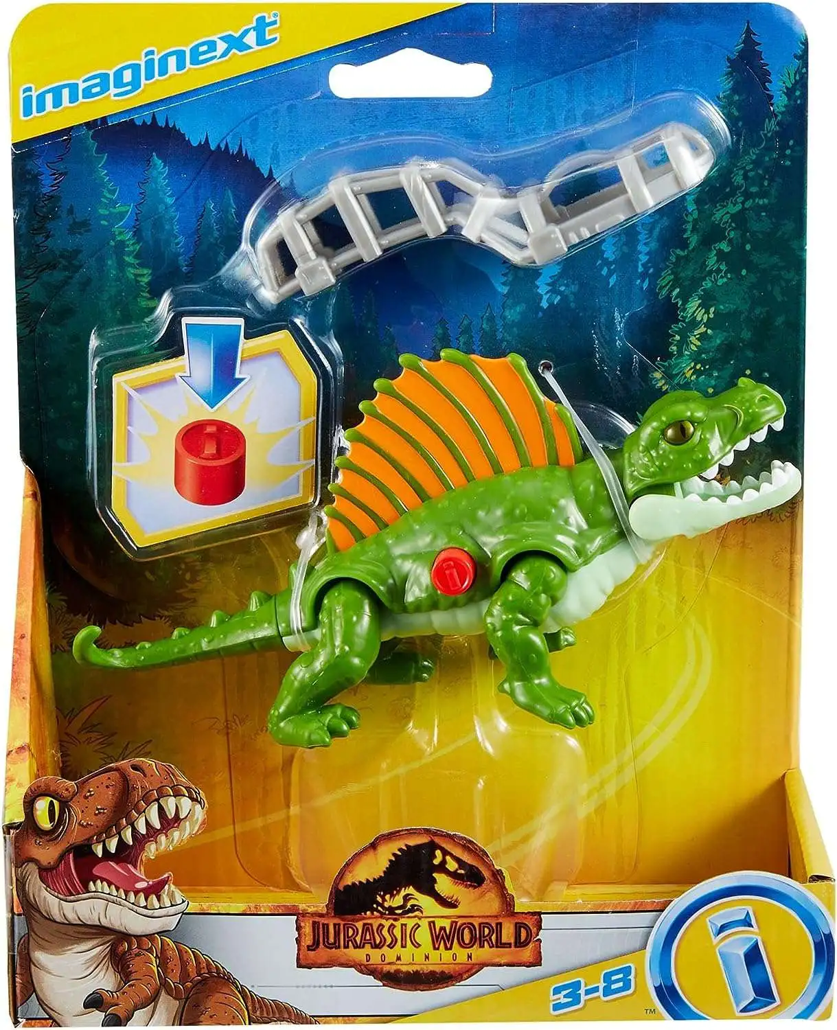 Fisher Price Jurassic World Imaginext Dominion Dimetrodon Figure Set ...