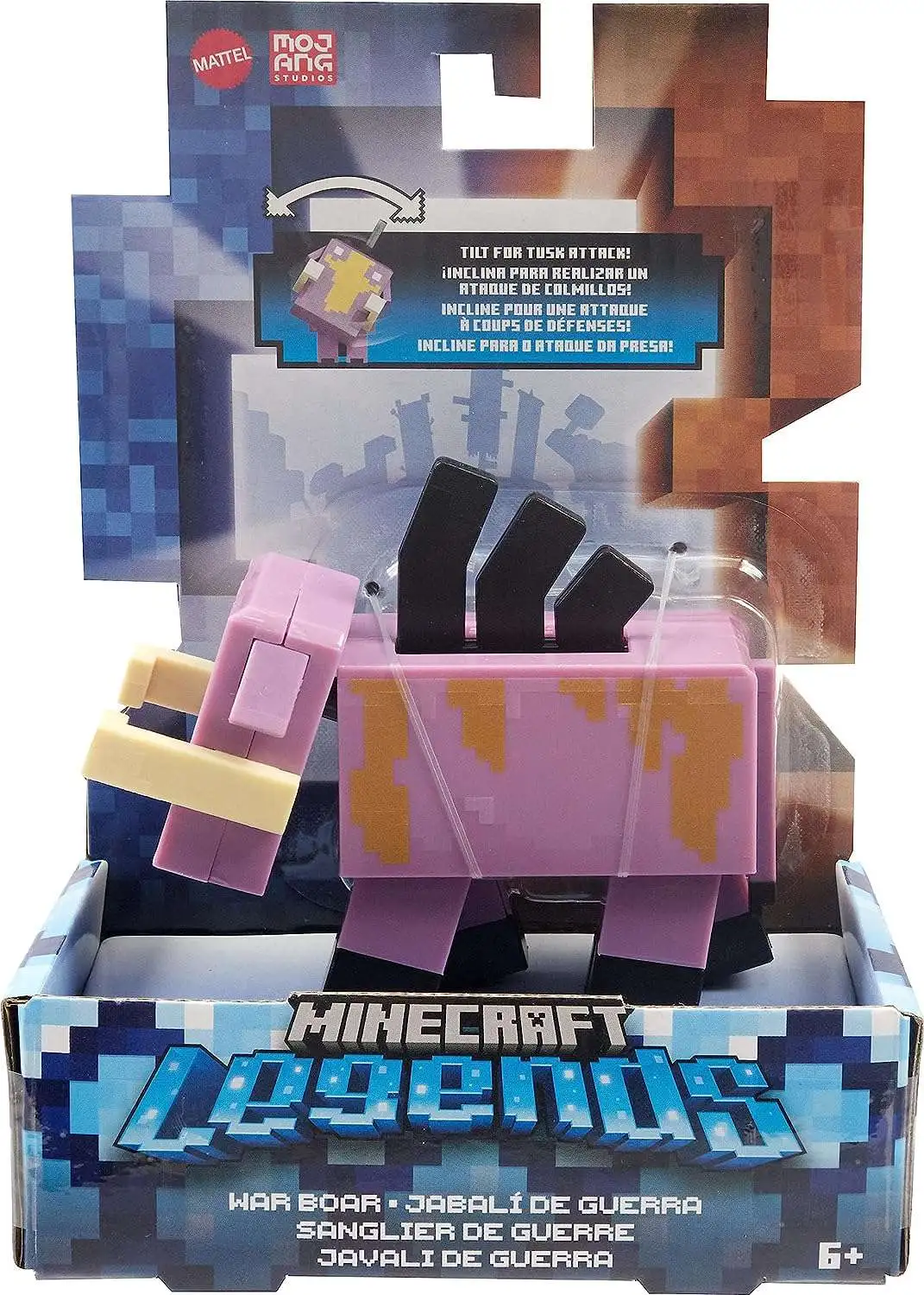 Minecraft Legends War Boar 3.25 Action Figure Mattel Toys - ToyWiz
