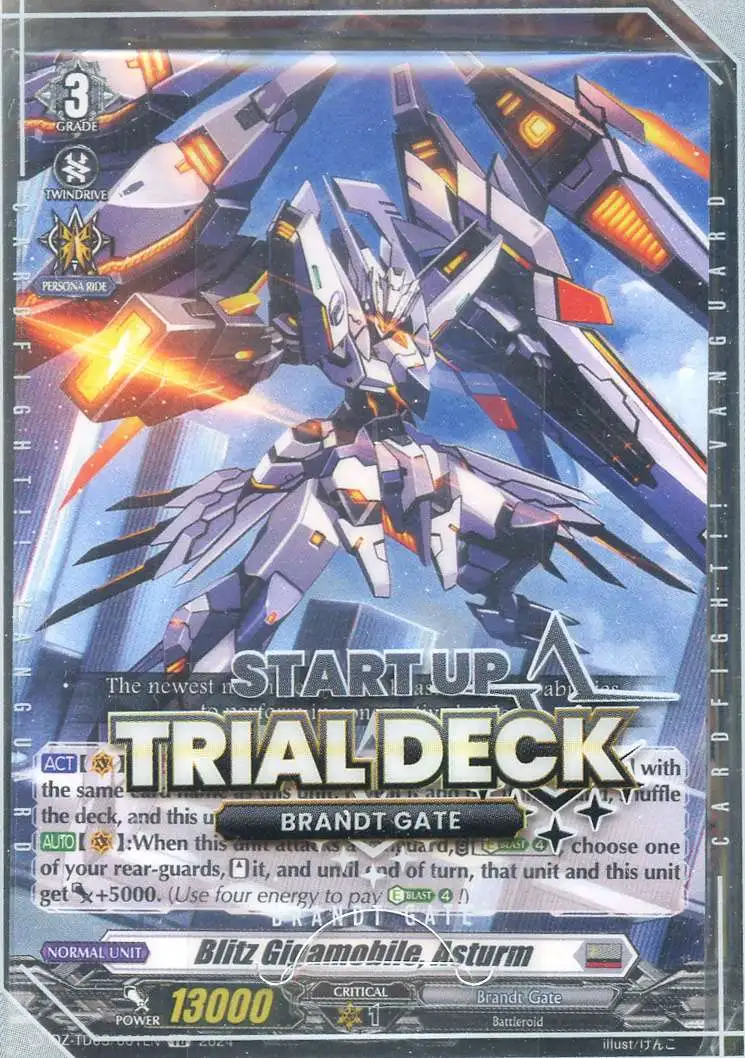 Cardfight Vanguard Trading Card Game Start Up Brandt Gate Trial Deck VGE-DZ-TD03 BushiRoad - ToyWiz