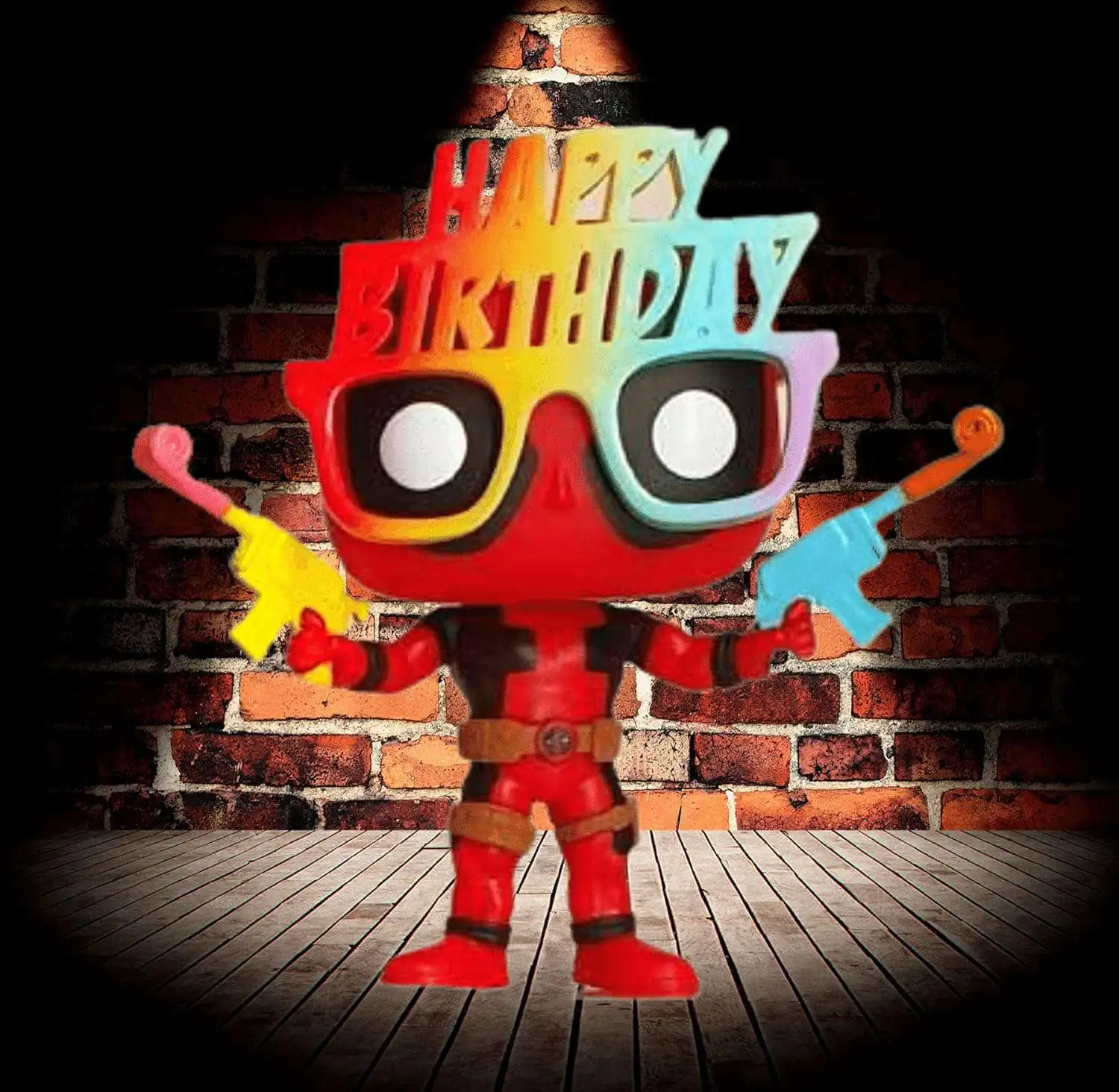 Funko Marvel Deadpool POP Marvel Birthday Glasses Deadpool Exclusive ...