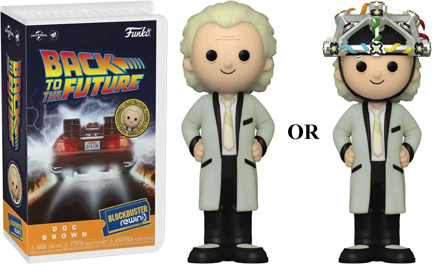 Funko Back to the Future Blockbuster Rewind Doc Brown Vinyl Figure 1 ...