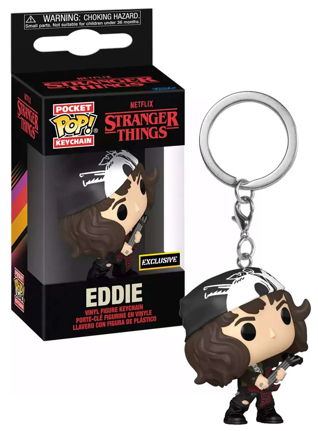 Funko Stranger Things Pocket POP Eddie Exclusive Keychain - ToyWiz