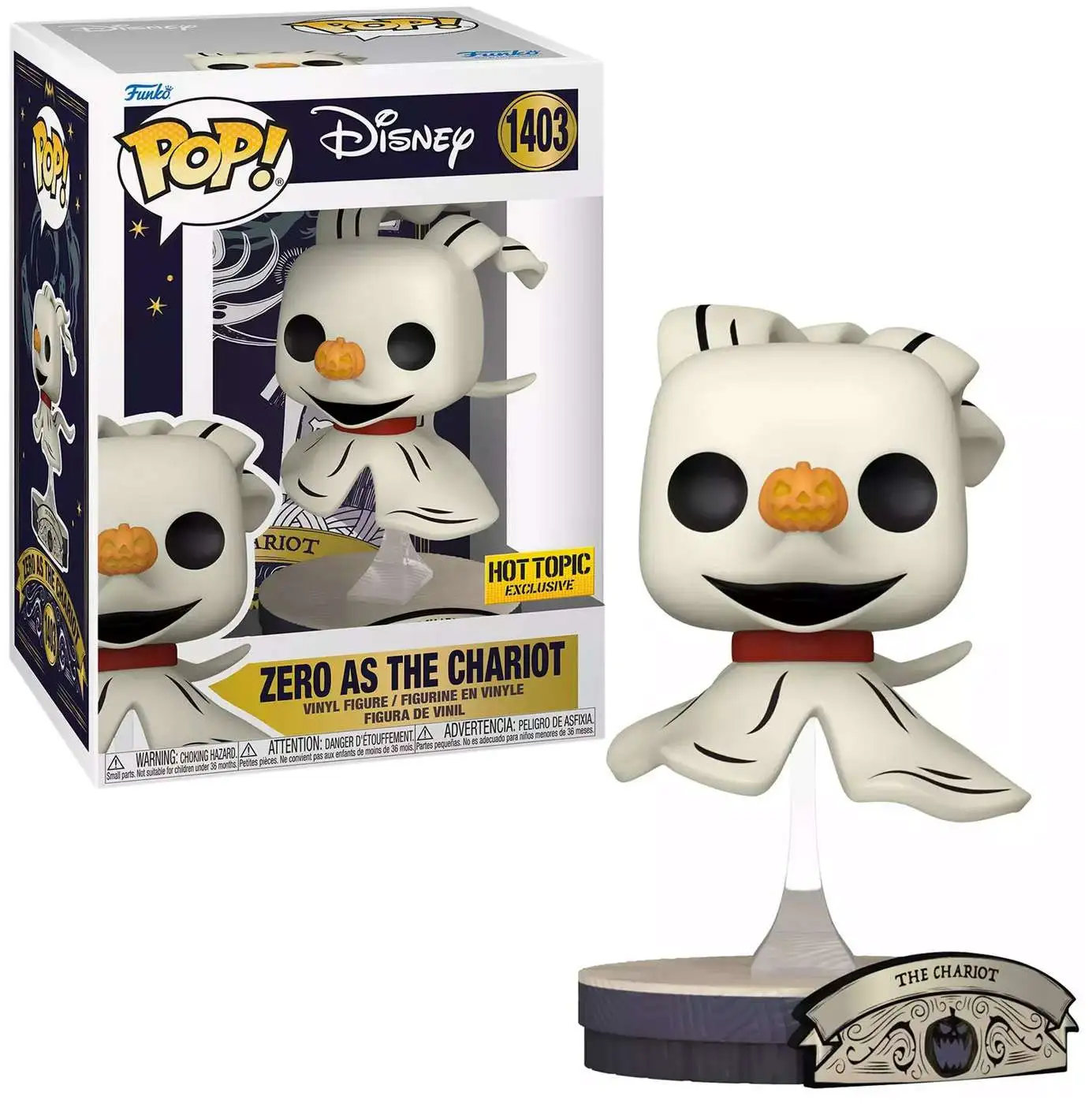 Funko The Nightmare Before Christmas POP Disney Zero as the Chariot ...