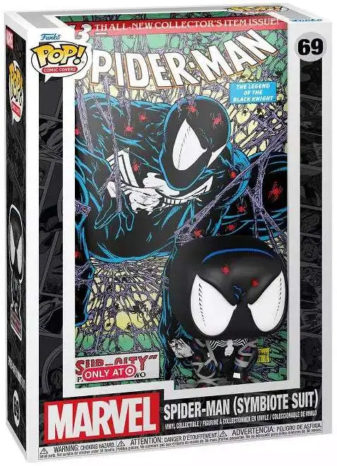 Funko Marvel Spider-Man POP Comic Covers Spider-Man Symbiote Suit Vinyl ...