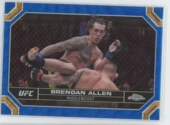 UFC 2024 Topps Chrome UFC Single Card 1375 Brandon Allen 32 Blue Wave ...