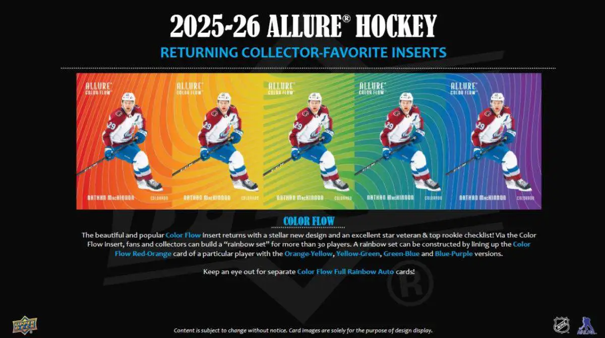 NHL Upper Deck 2025-26 Allure Hockey Trading Card BLASTER Box 4 Packs ...