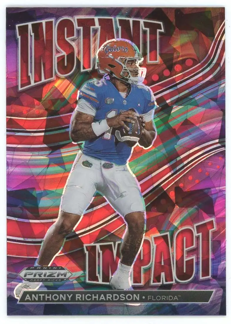 NFL 2023 Panini Prizm Draft Picks Single Card Red Ice Instant Impact Anthony Richardson II-4 ...