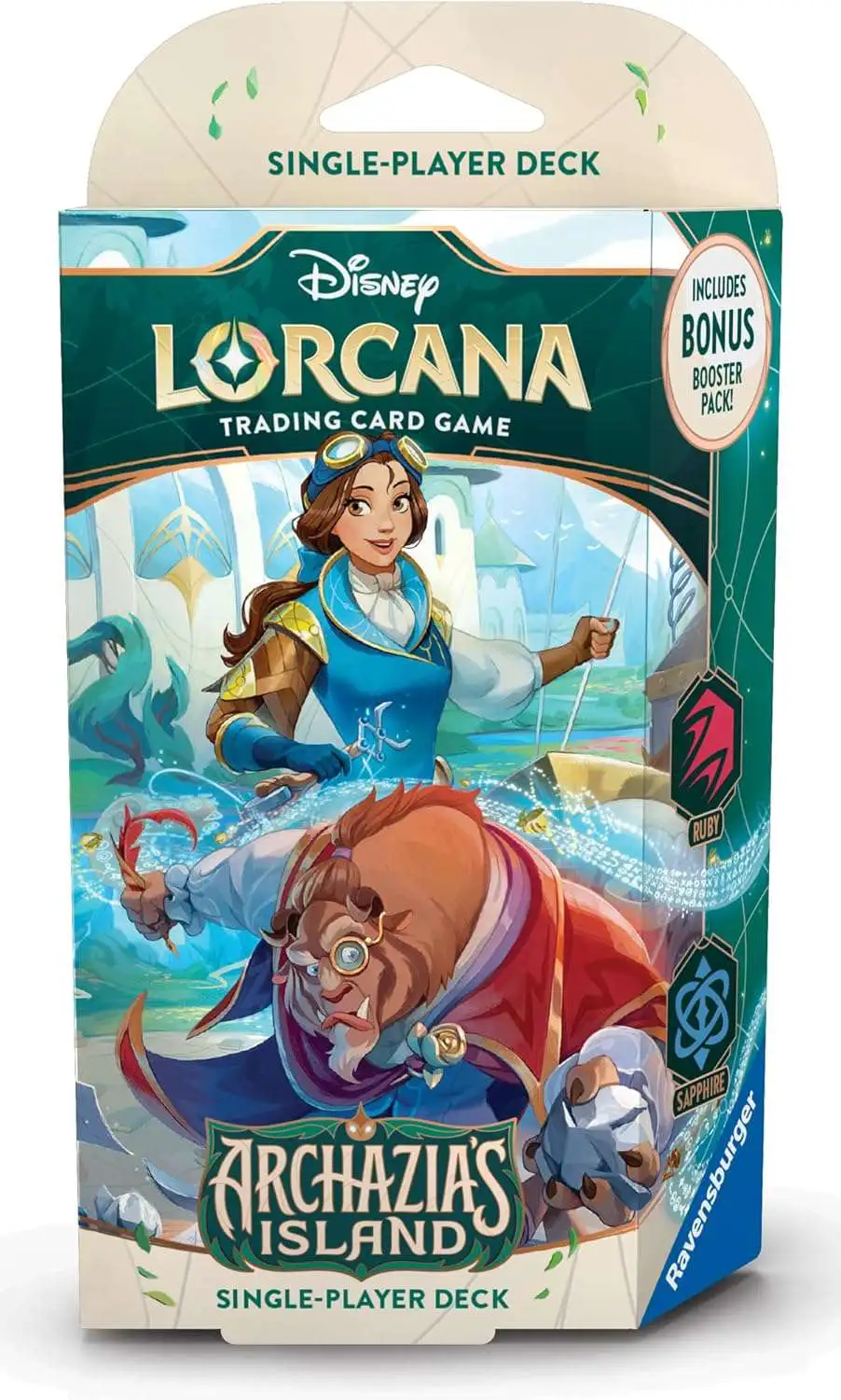 Disney Lorcana Trading Card Game Archazias Island Ruby Shapphire Starter Deck Ravensburger - ToyWiz