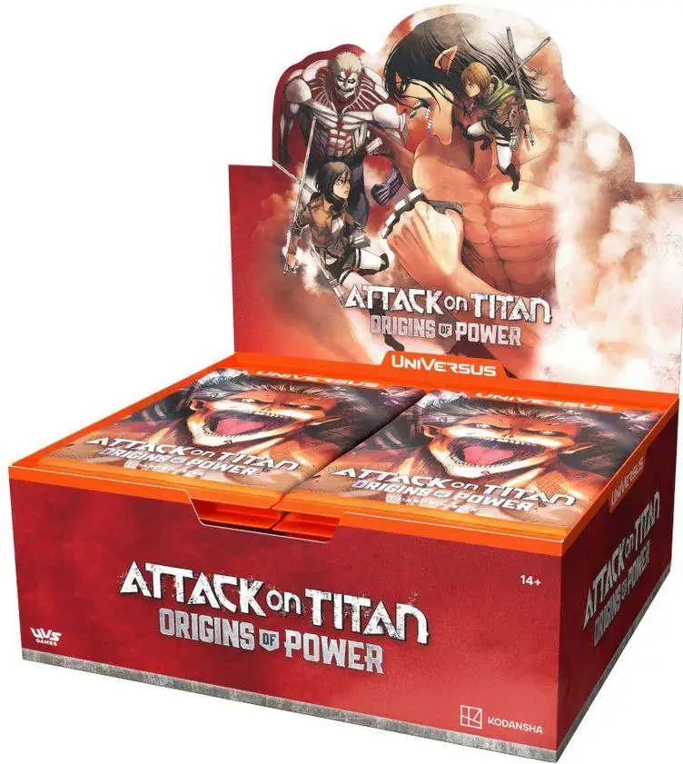 Universus CCG Attack on Titan Origins of Power Booster Box 24 Packs ...