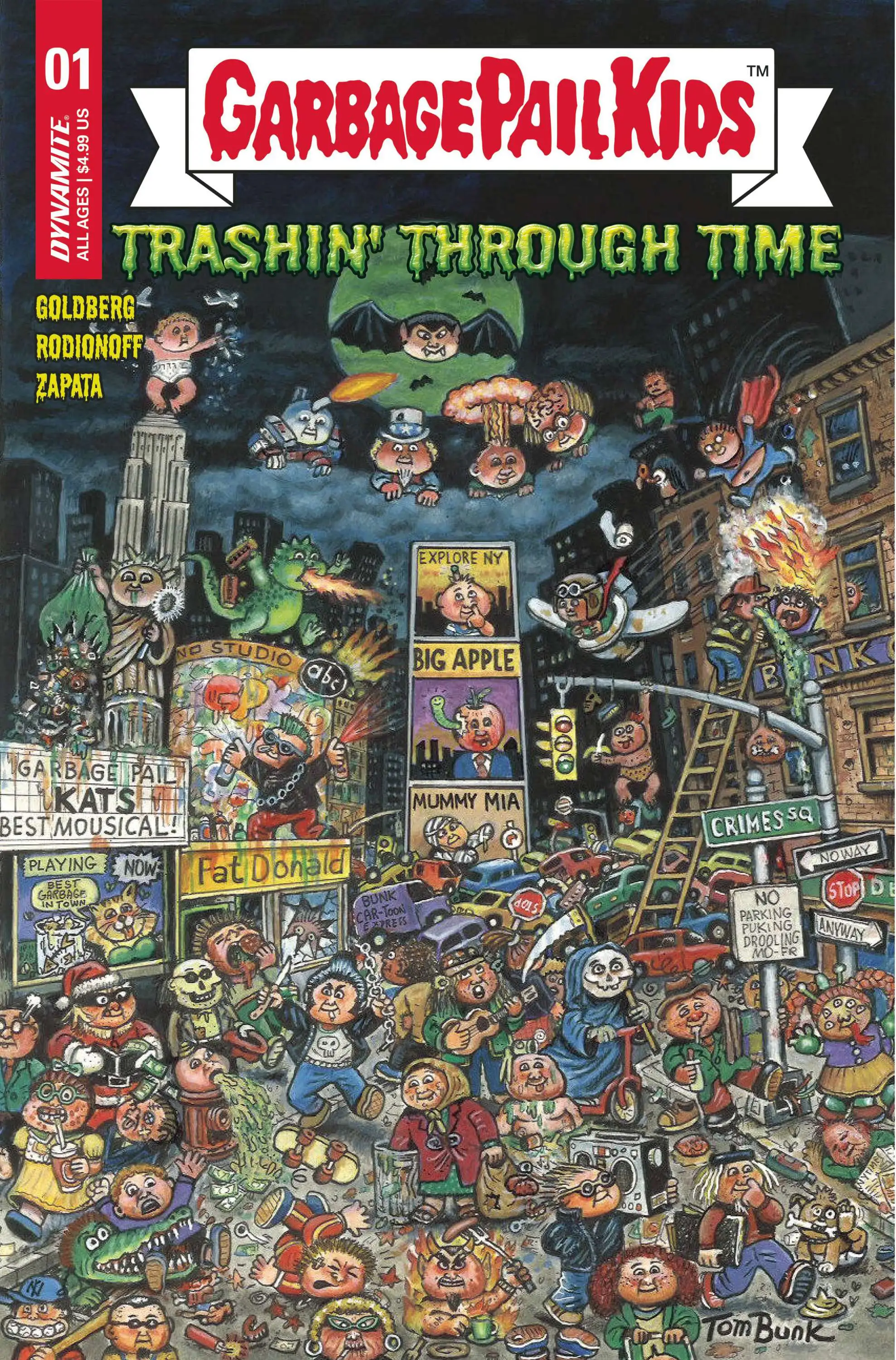 Dynamite Entertainment Garbage Pail Kids Trashin Through Time Comic ...