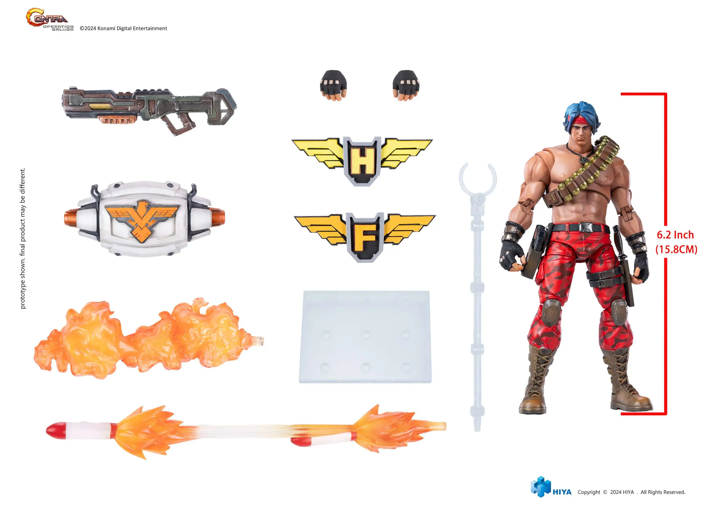 Contra Exquisite Basic Series Lance Bean Exclusive 6.2 Action Figure ...