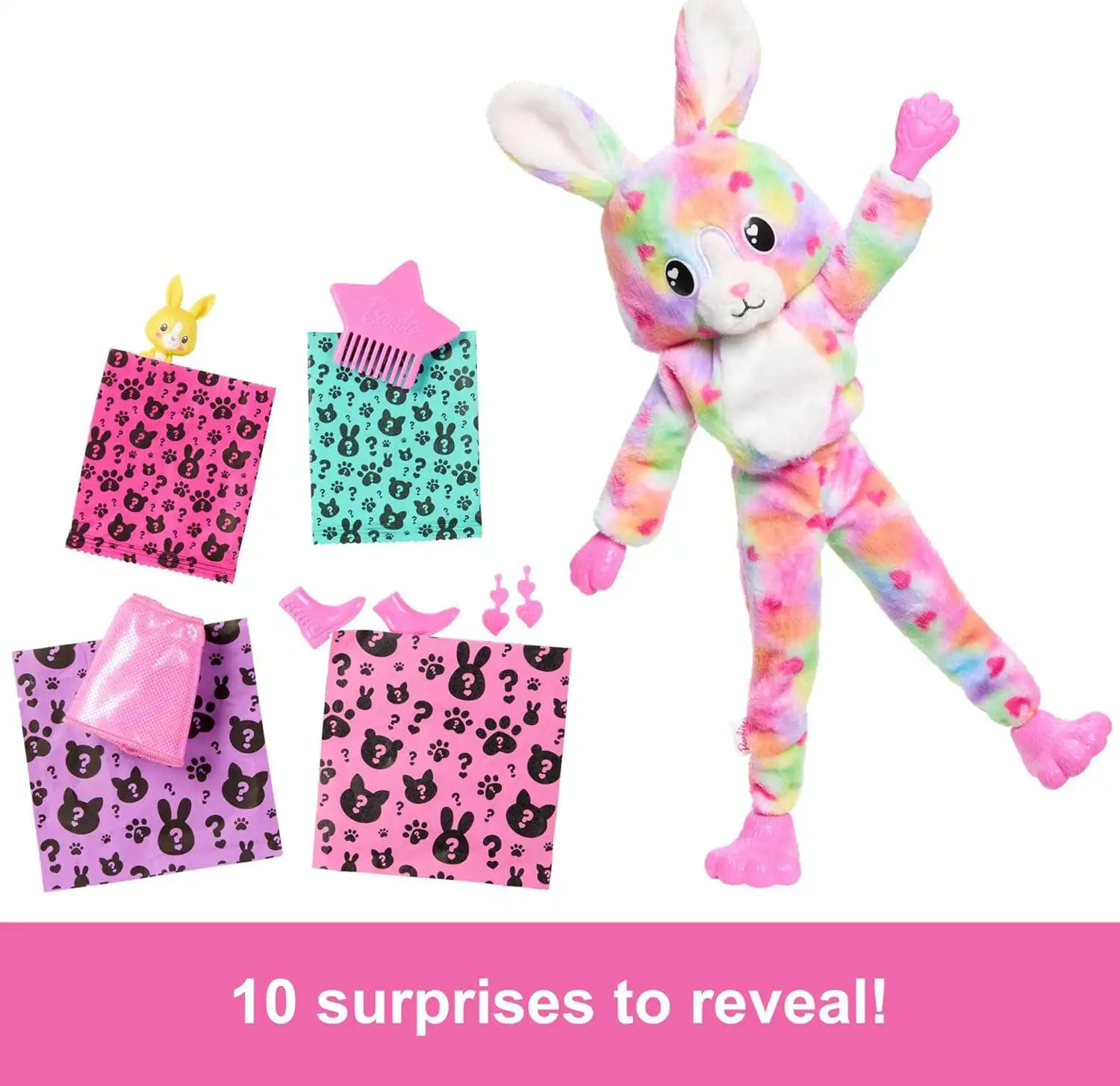 Barbie Cutie Reveal Color Dreams Series Rabbit Surprise Doll Mattel ...