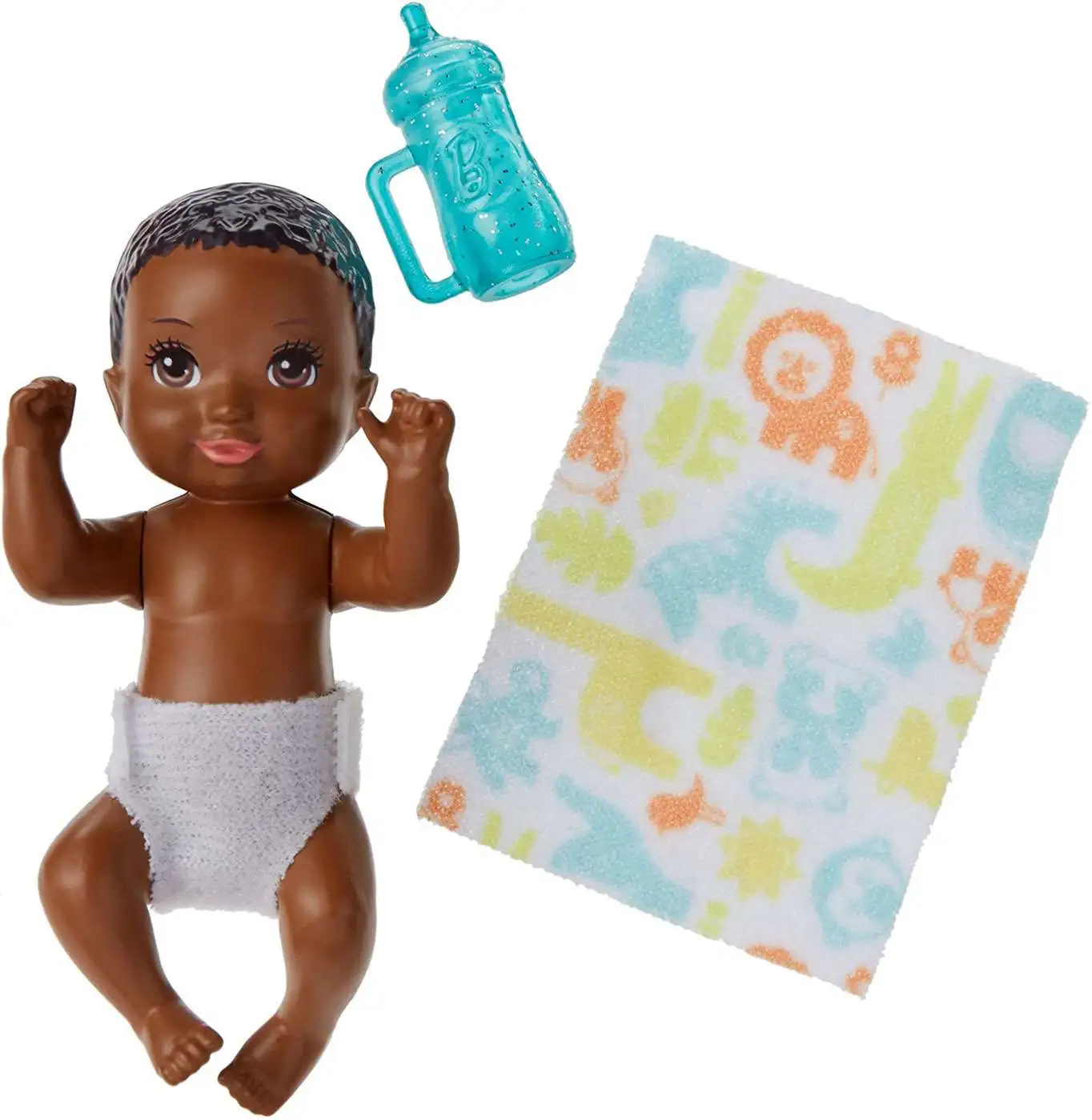 Barbie Skipper Babysitters Inc Baby Mini Doll Brown Hair Eyes, Green ...