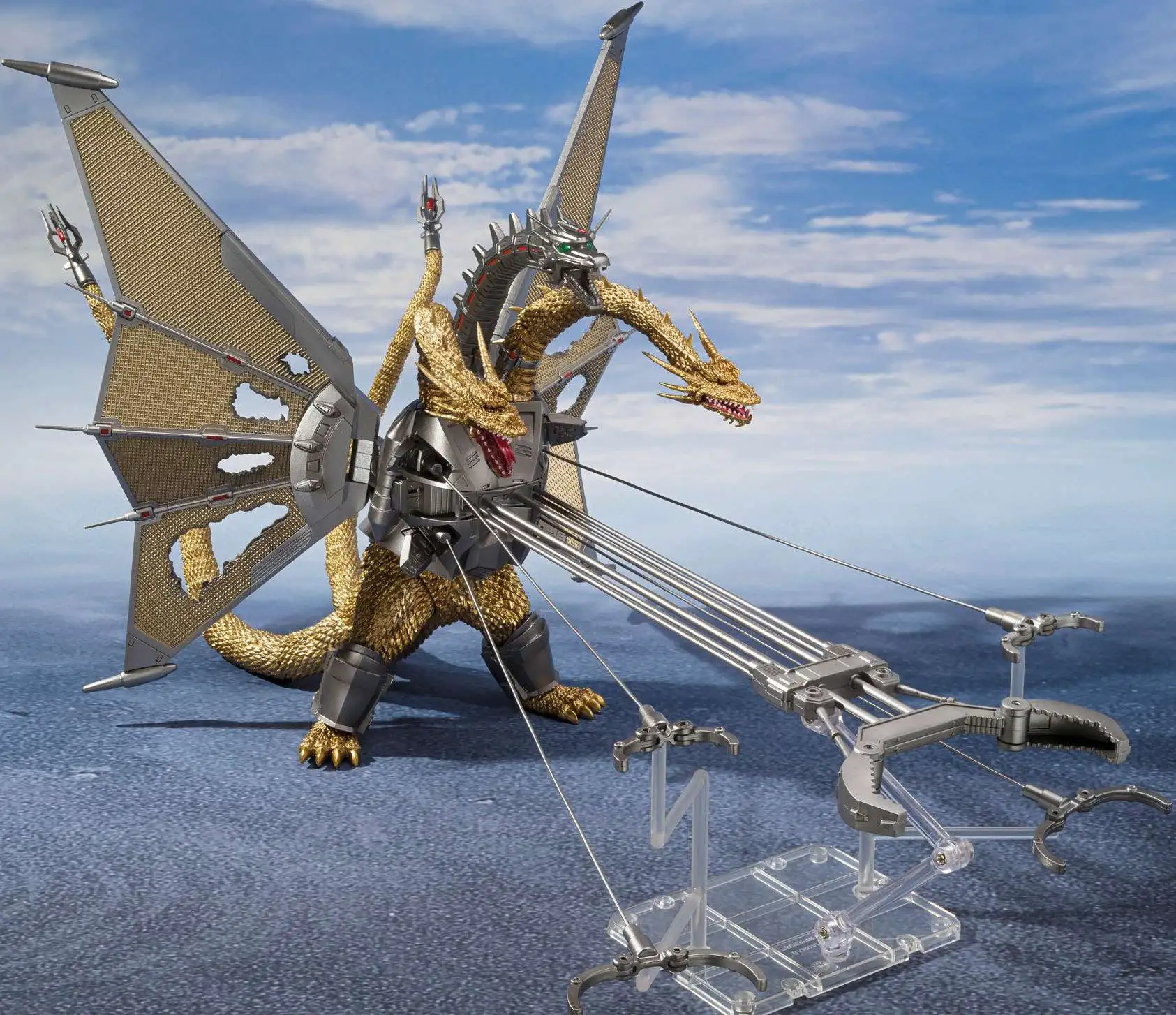Godzilla vs. King Ghidorah S.H.Monsterarts Mecha Ghidorah 9.8 Action ...