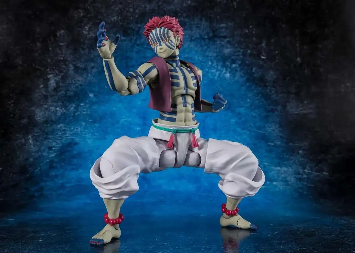 Tamashii Nations Demon Slayer Kimetsu no Yaiba S.H.Figuarts Akaza 5.7 Collectable Figure - ToyWiz