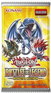 YuGiOh Battles of Legend Monster Mayhem Booster Pack 5 Cards Konami - ToyWiz