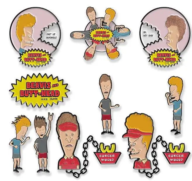 Beavis Butt-Head Interactive Enamel Pin Beavis Butt-Head Box 20 Pins ...
