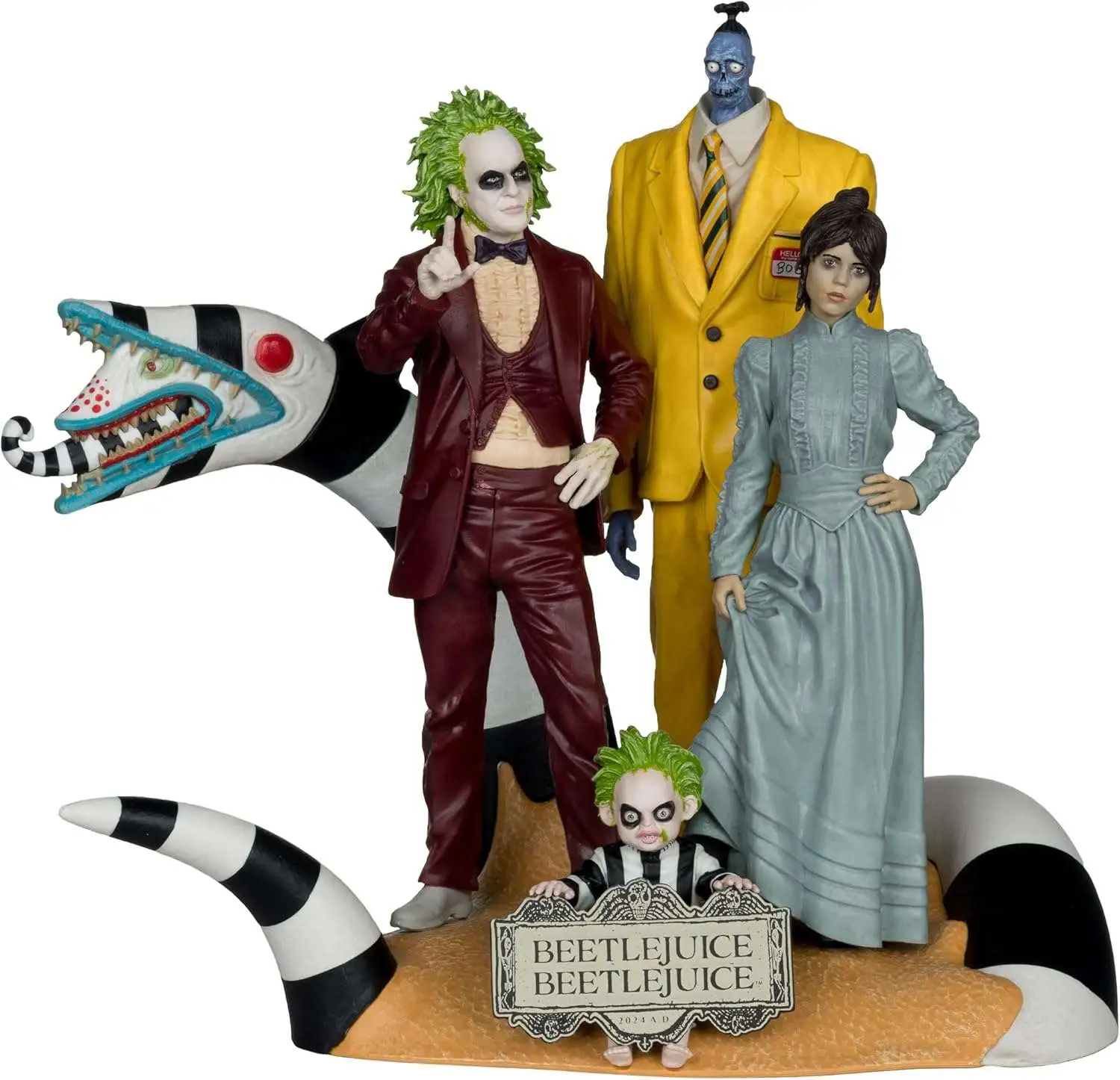 McFarlane Toys Beetlejuice 2 Movie Maniacs Beetlejuice, Astrid, Bob the ...