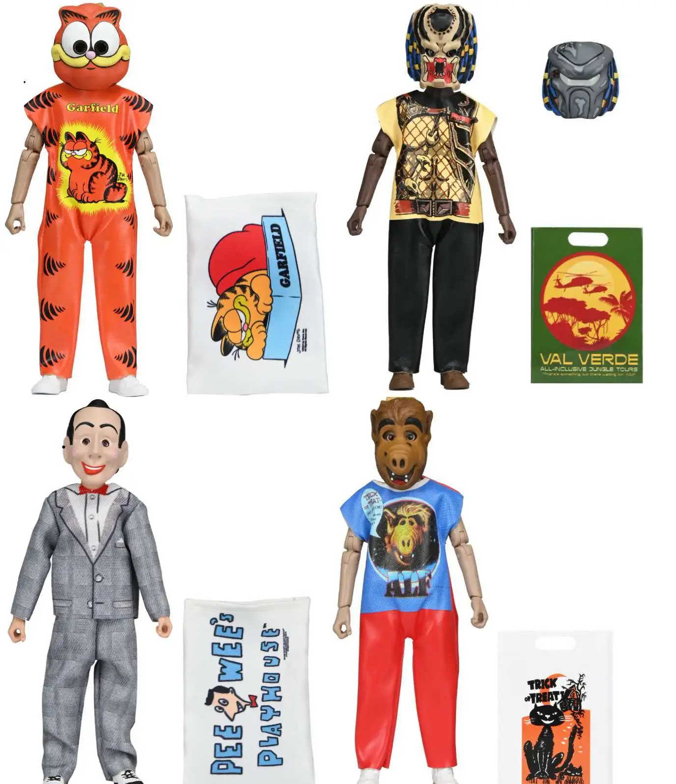 NECA Ben Cooper Costume Kids Series 8 Garfield, ALF, Pee-Wee Herman ...