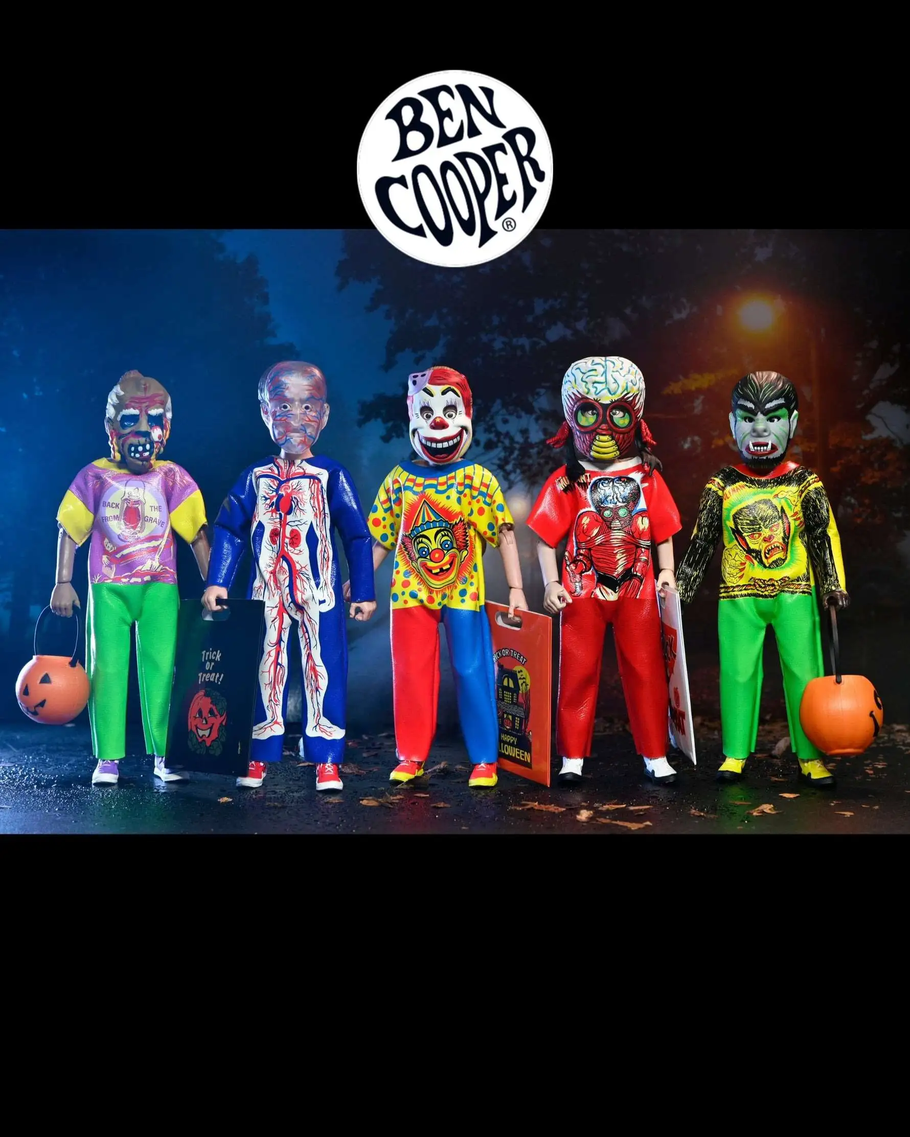 NECA Ben Cooper Costume Kids Series 6 Clown, Metaluna Mutant, Spooky ...