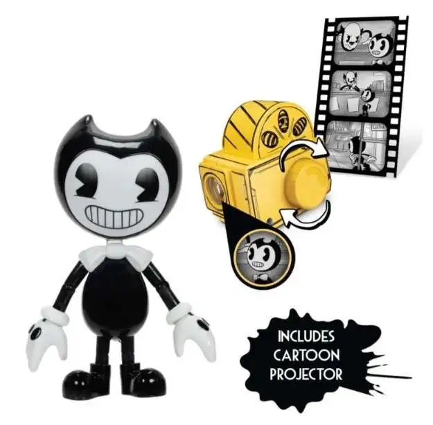 Bendy and the Ink Machine Bendy 5 Action Figure Cartoon Projector Jakks ...