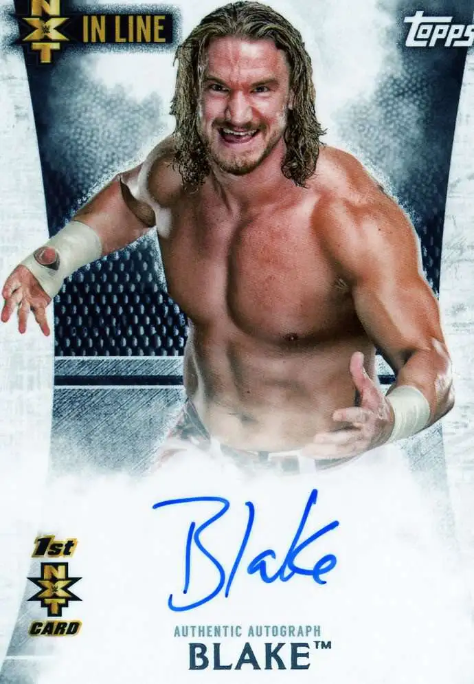 WWE 2015 Topps WWE Undisputed Blake Autographed Single Card NA-WB NXT In Line - ToyWiz
