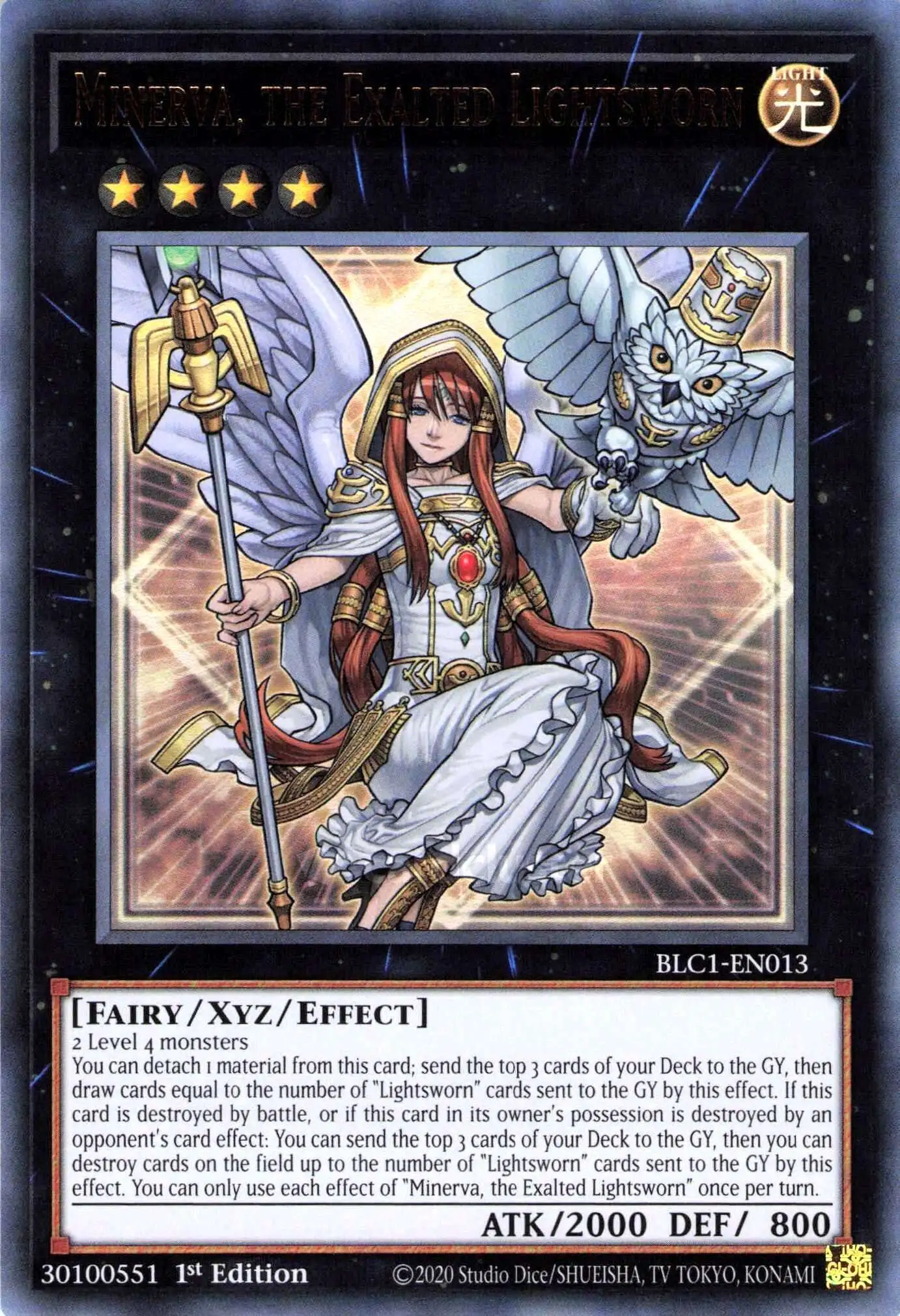 YuGiOh Trading Card Game Battles of Legend Chapter 1 Single Card Ultra Rare Minerva, the Exalted ...