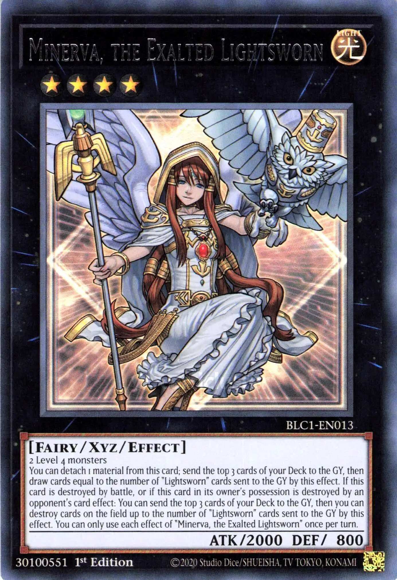 YuGiOh Trading Card Game Battles of Legend Chapter 1 Single Card Ultra Rare Minerva, the Exalted ...