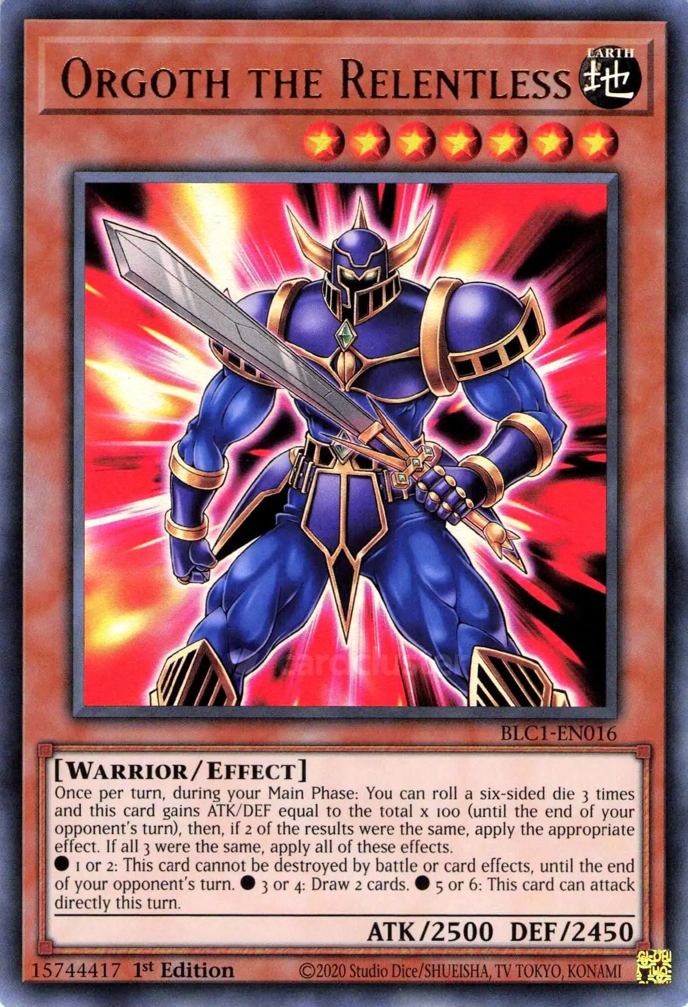 YuGiOh Trading Card Game Battles of Legend Chapter 1 Single Card Ultra Rare Orgoth the ...