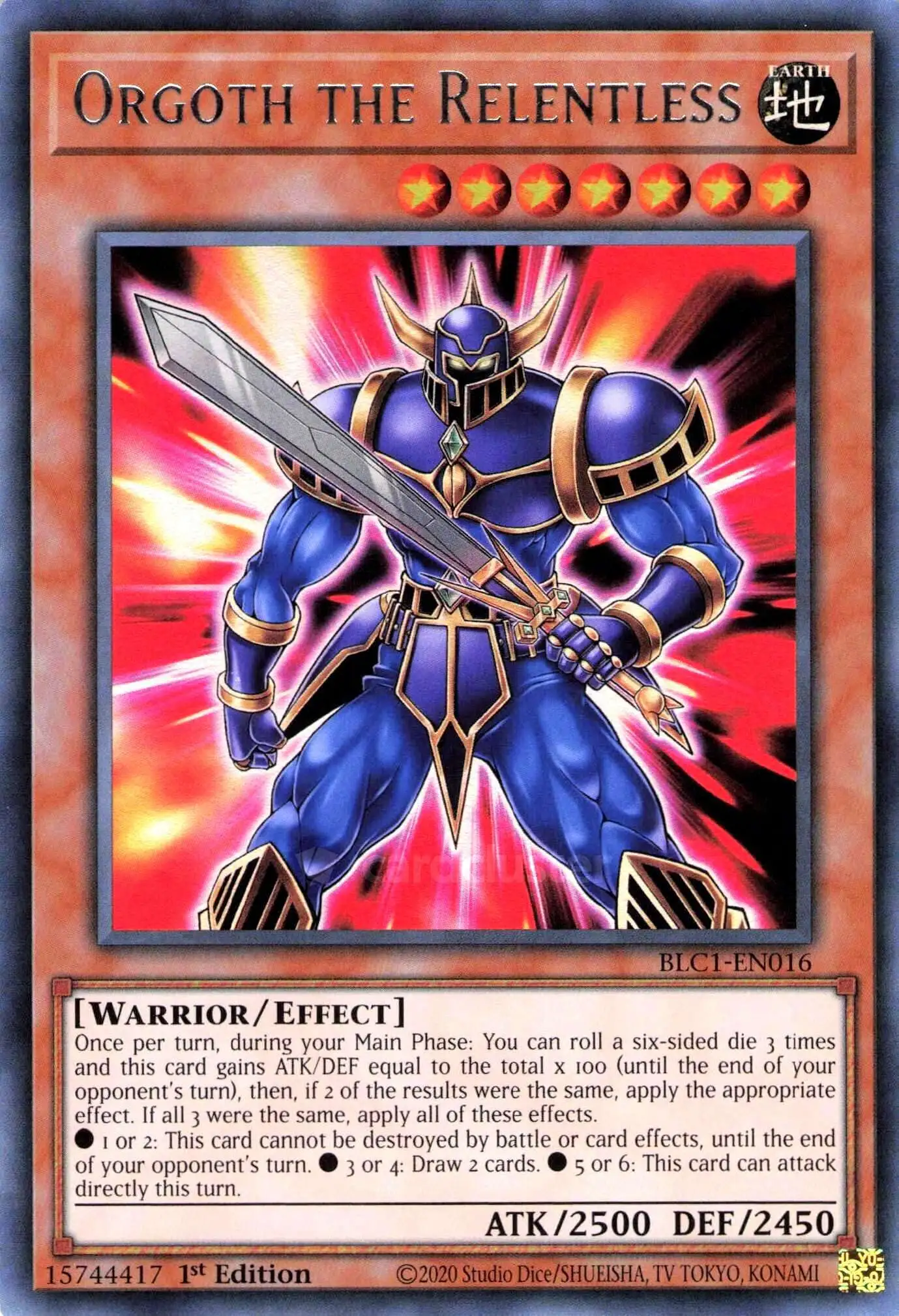 YuGiOh Trading Card Game Battles of Legend Chapter 1 Single Card Ultra Rare Orgoth the ...