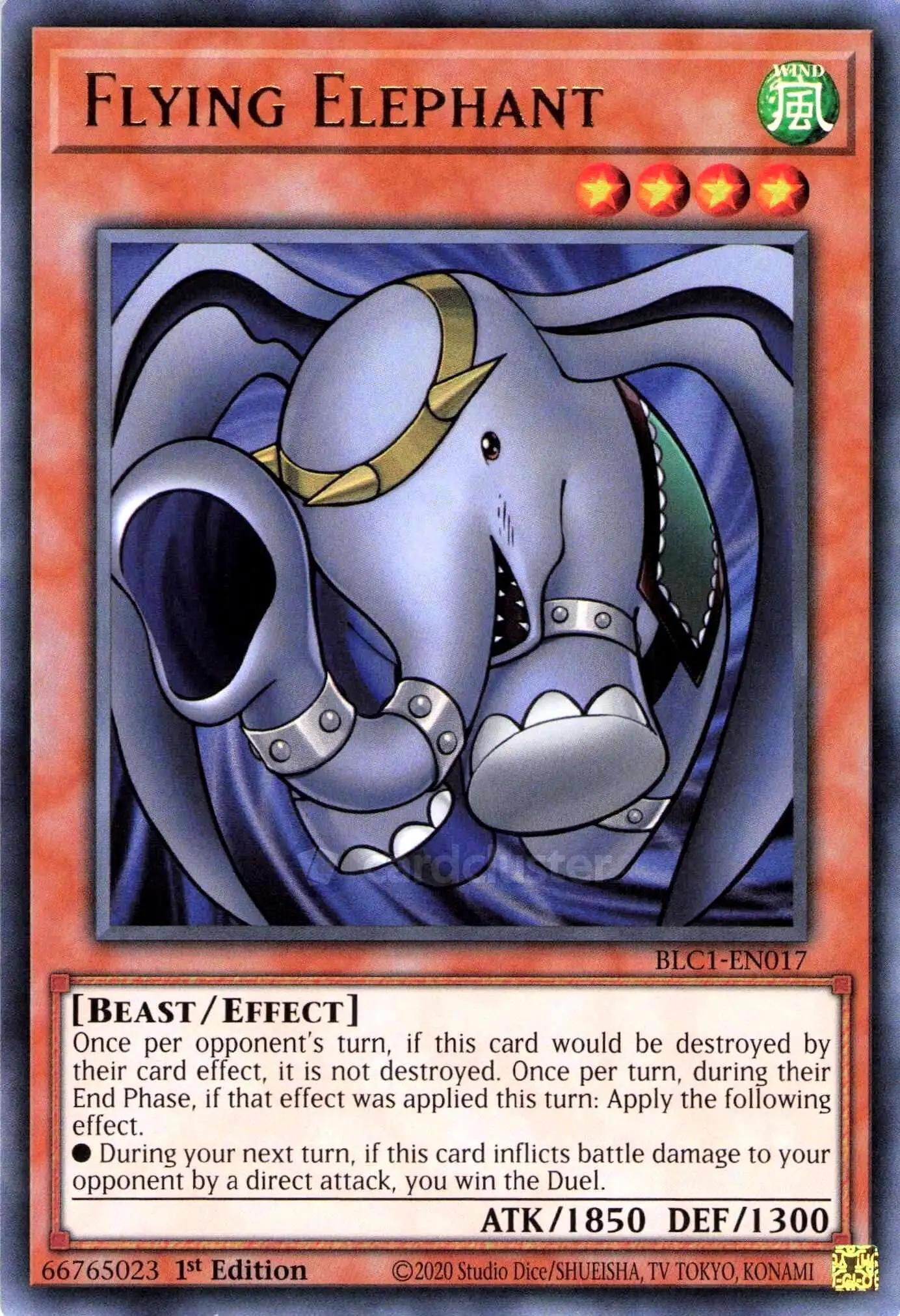 YuGiOh Trading Card Game Battles of Legend Chapter 1 Single Card Ultra Rare Flying Elephant BLC1 ...