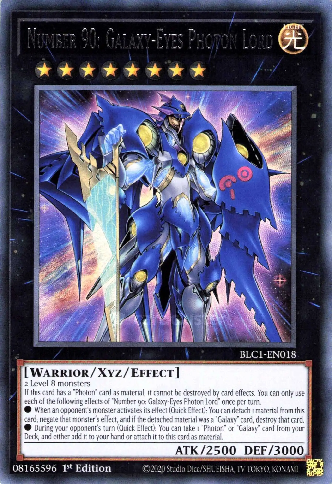 YuGiOh Trading Card Game Battles of Legend Chapter 1 Single Card Ultra Rare Number 90 Galaxy ...