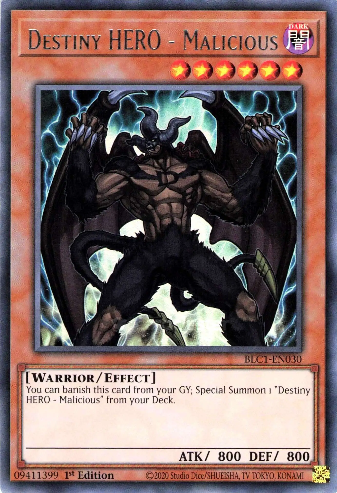 YuGiOh Trading Card Game Battles of Legend Chapter 1 Single Card Ultra Rare Destiny HERO ...