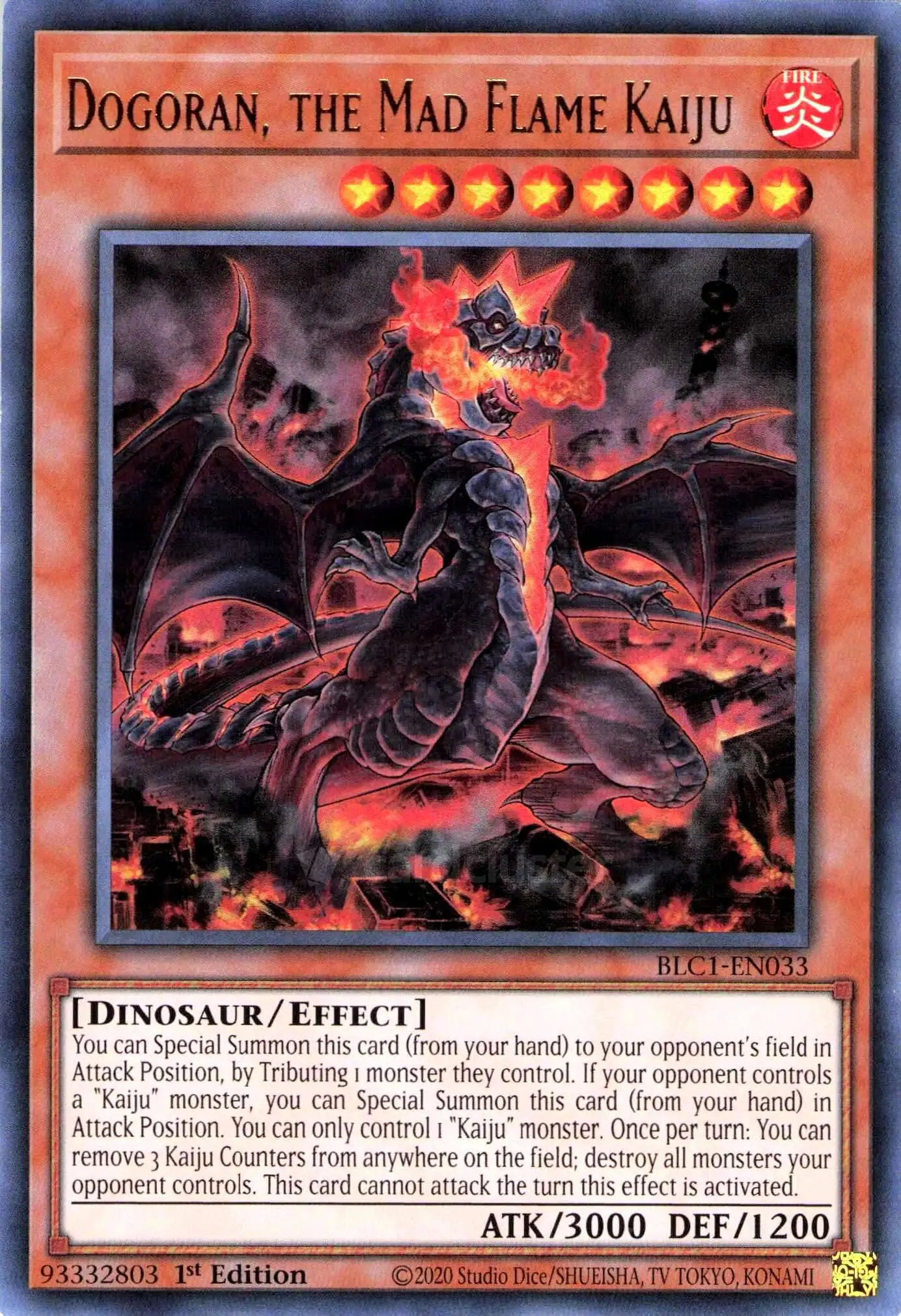 YuGiOh Trading Card Game Battles of Legend Chapter 1 Single Card Ultra Rare Dogoran, the Mad ...