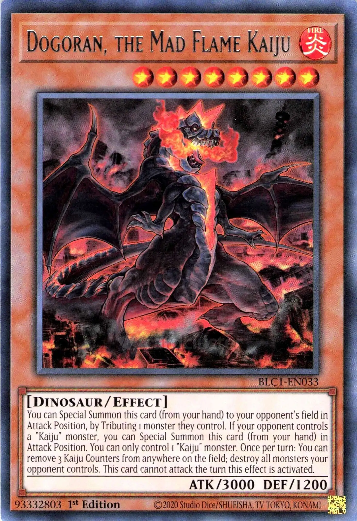 YuGiOh Trading Card Game Battles of Legend Chapter 1 Single Card Ultra Rare Dogoran, the Mad ...