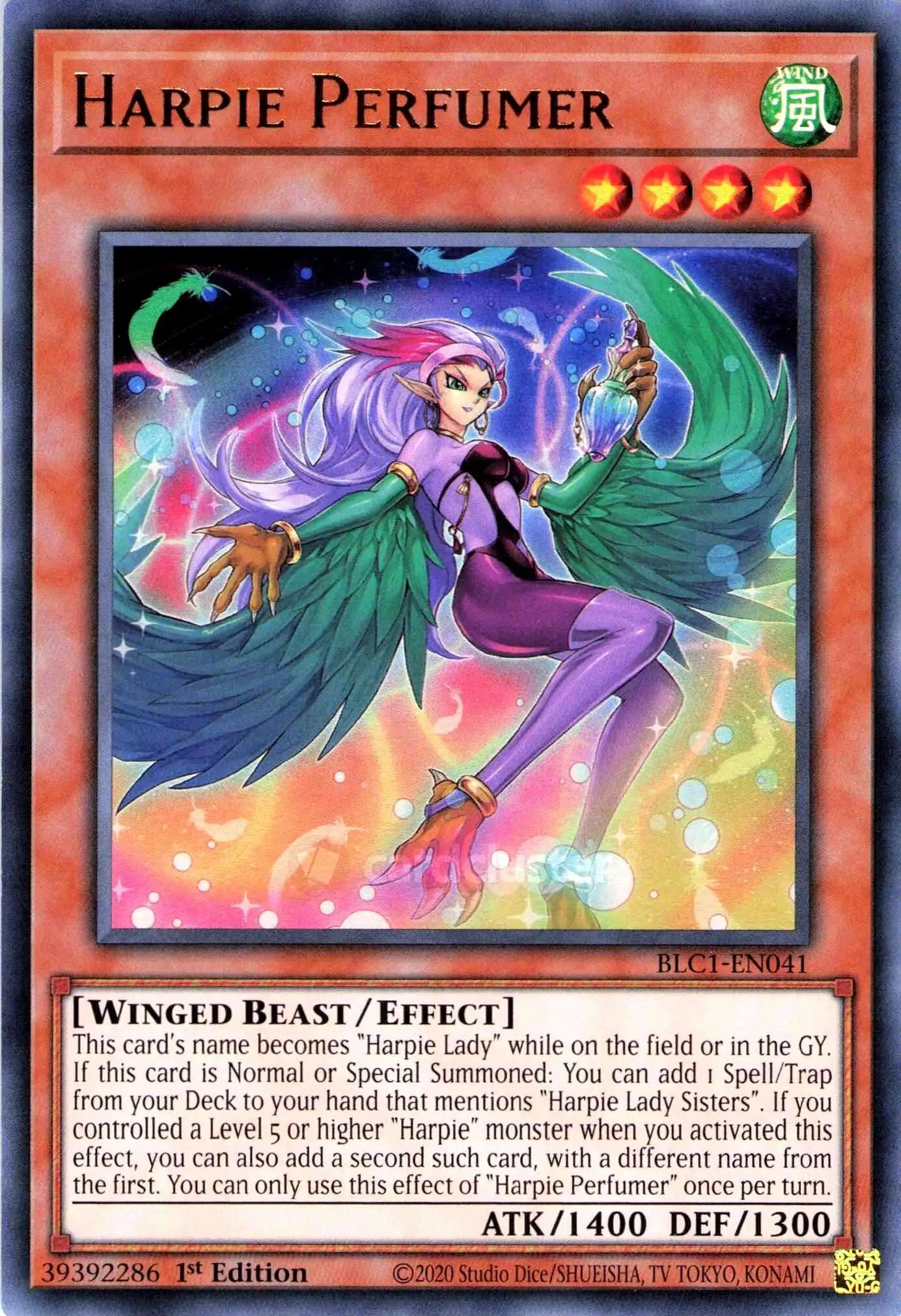 YuGiOh Trading Card Game Battles of Legend Chapter 1 Single Card Ultra Rare Harpie Perfumer BLC1 ...