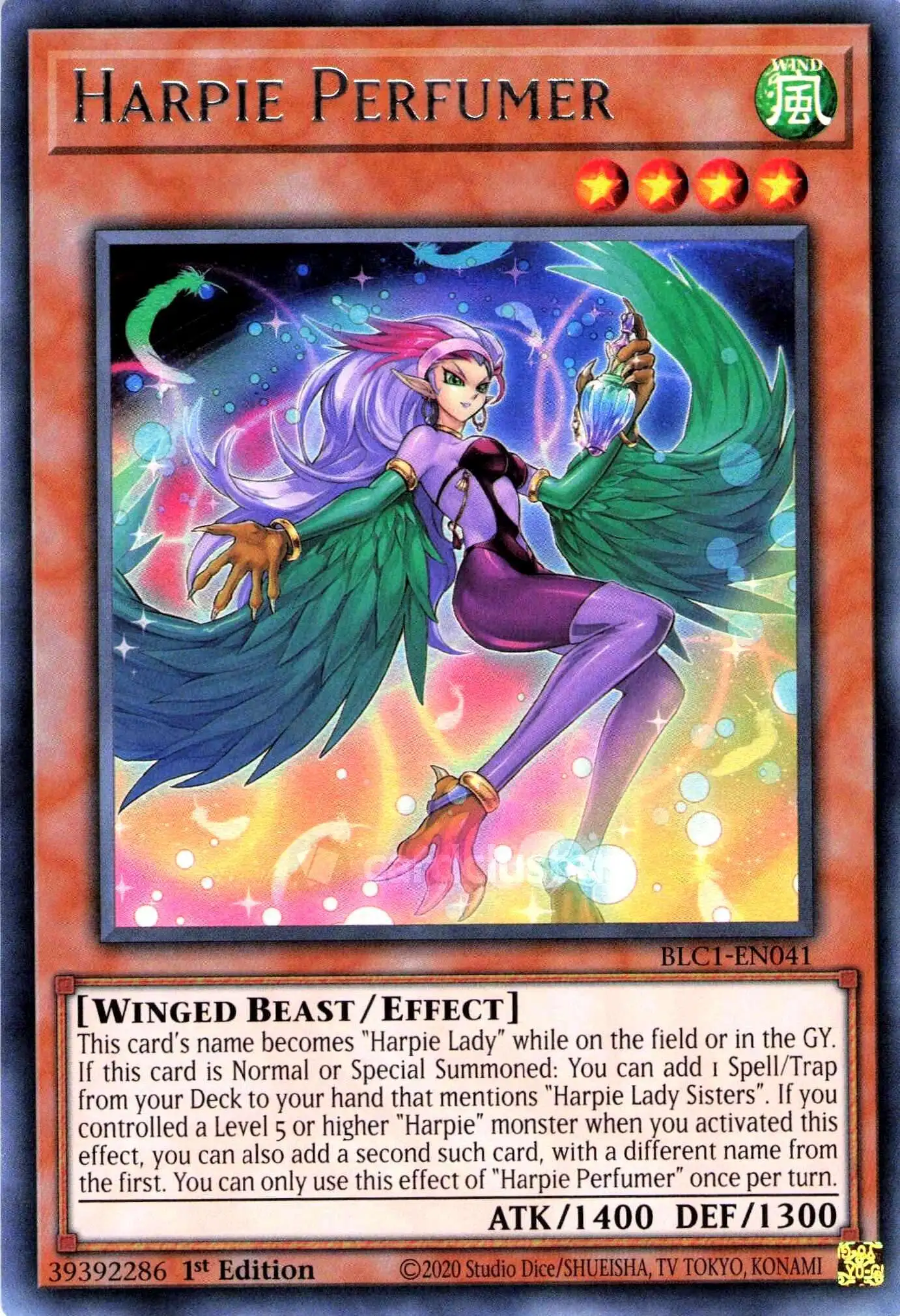 YuGiOh Trading Card Game Battles of Legend Chapter 1 Single Card Ultra Rare Harpie Perfumer BLC1 ...