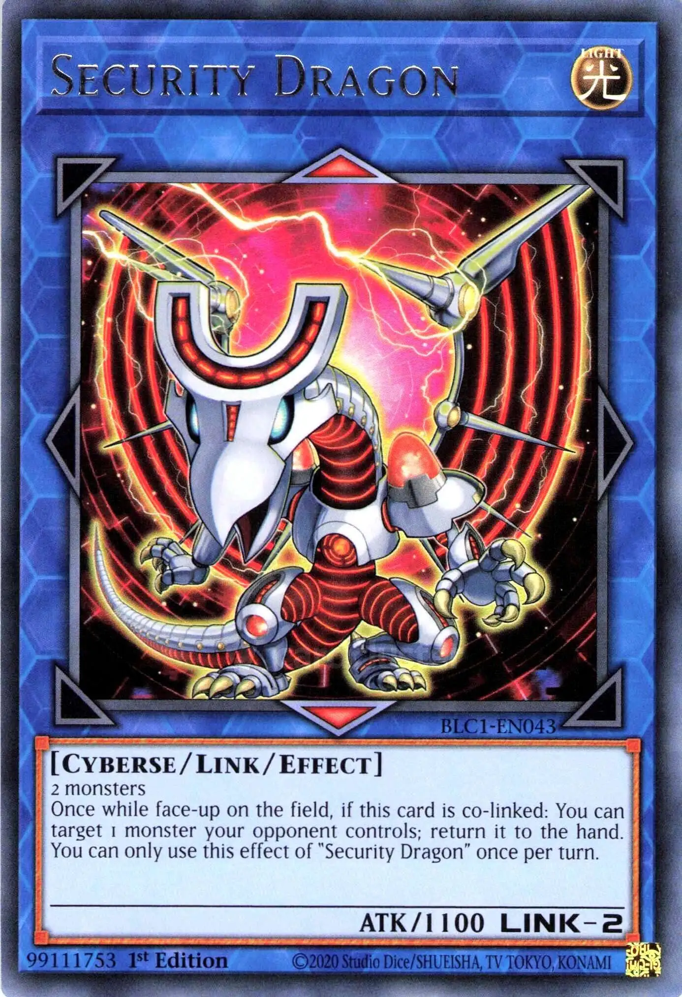 YuGiOh Trading Card Game Battles of Legend Chapter 1 Single Card Ultra Rare Security Dragon BLC1 ...