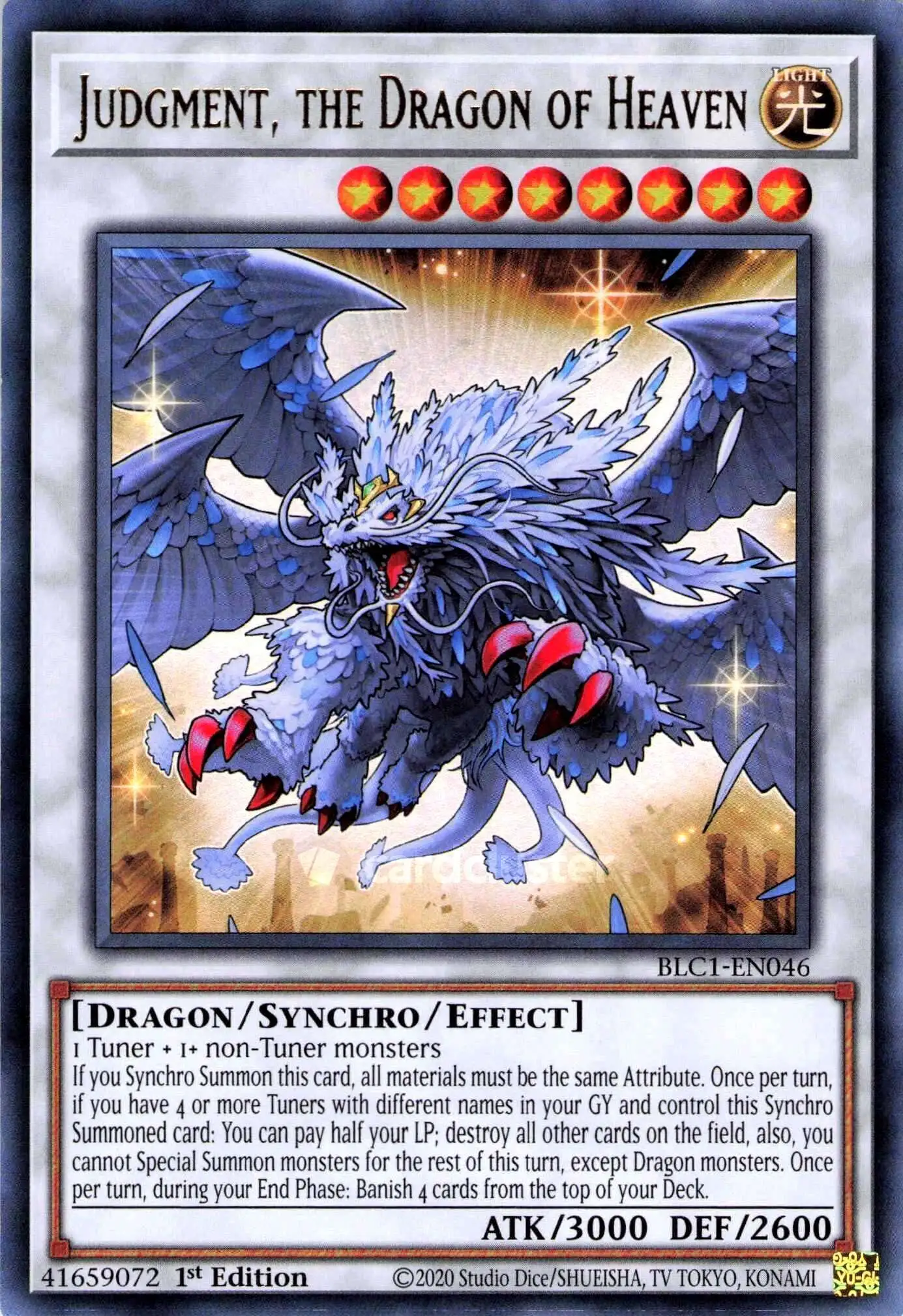 YuGiOh Trading Card Game Battles of Legend Chapter 1 Single Card Ultra Rare Judgment, the Dragon ...