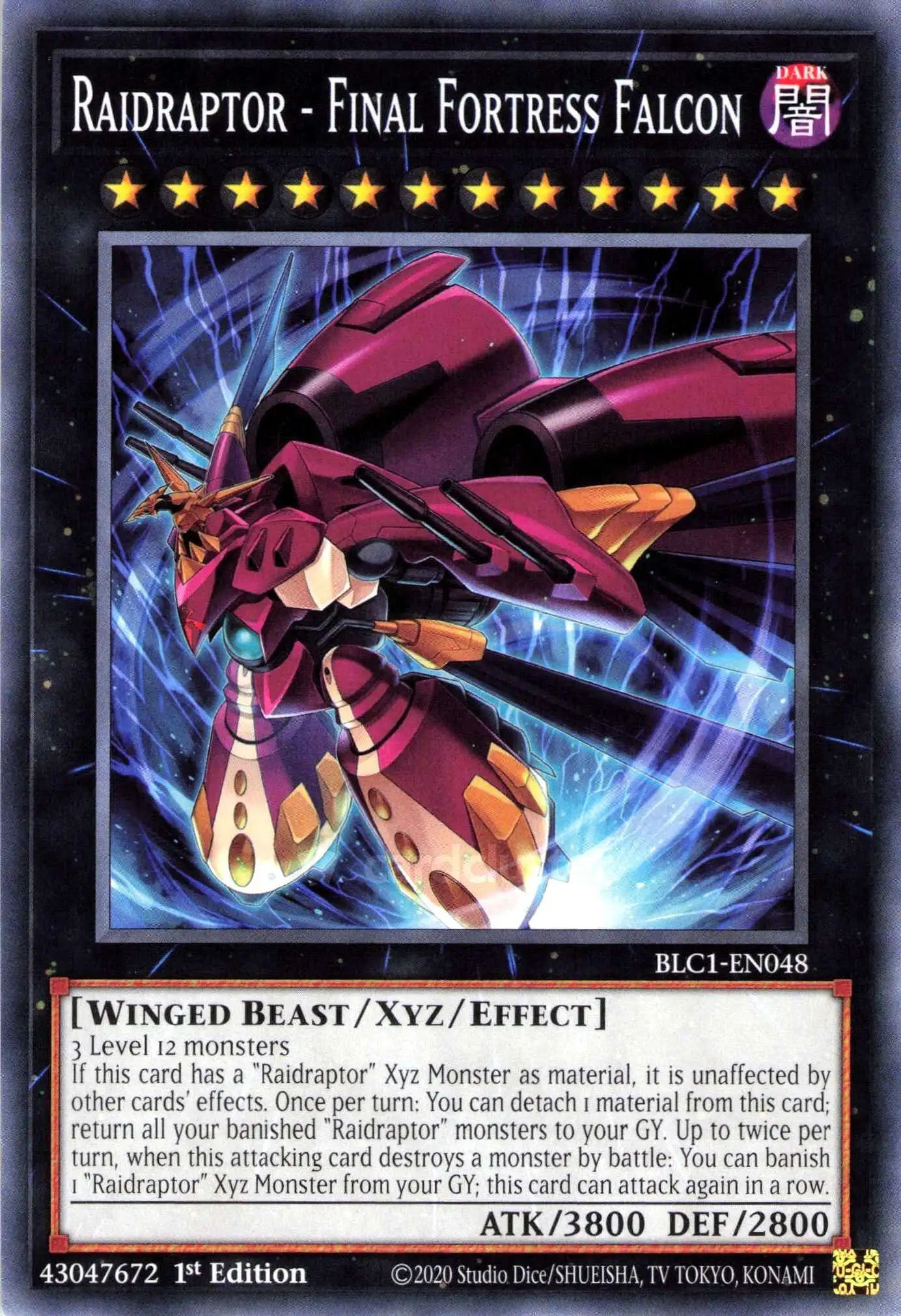 YuGiOh Trading Card Game Battles of Legend Chapter 1 Single Card Common Raidraptor - Final ...